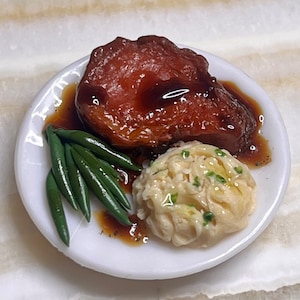 1:6 Scale Miniature Prime Rib Dinner for Blythe Size 12 Inch Fashion ...