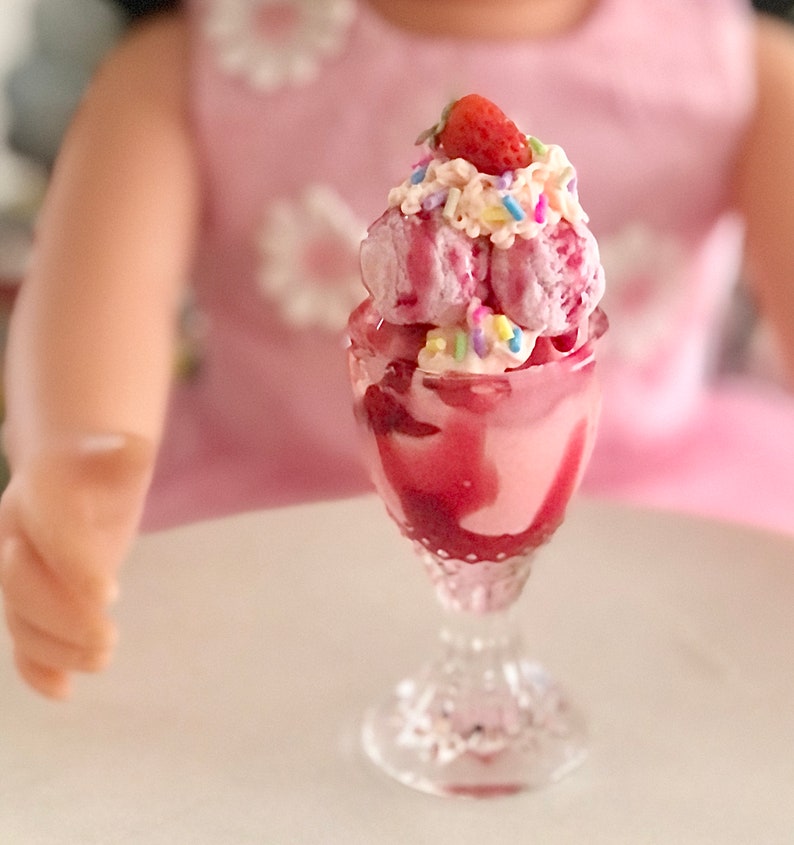 Miniature Sundaes for 18 Inch Dolls 1:6 Scale Ice Cream - Etsy