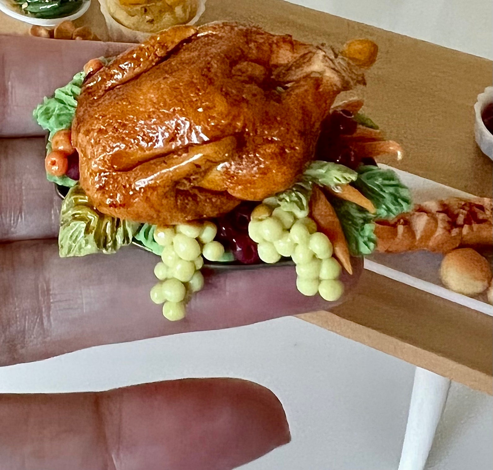 1:12 Scale Turkey Miniature Turkey Dollhouse Turkey Dinner - Etsy