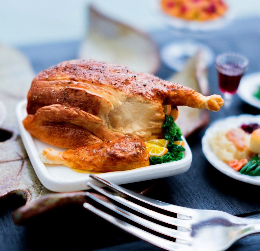 Miniature Turkey 1:6 Scale FOR Blythe and Byers Choice Dolls 12 Inch ...