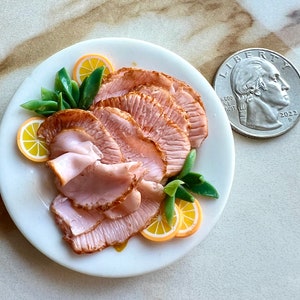 1:6 Scale Ham Dinner for 12” Size Blythe Dolls and Byers Choice Size ...