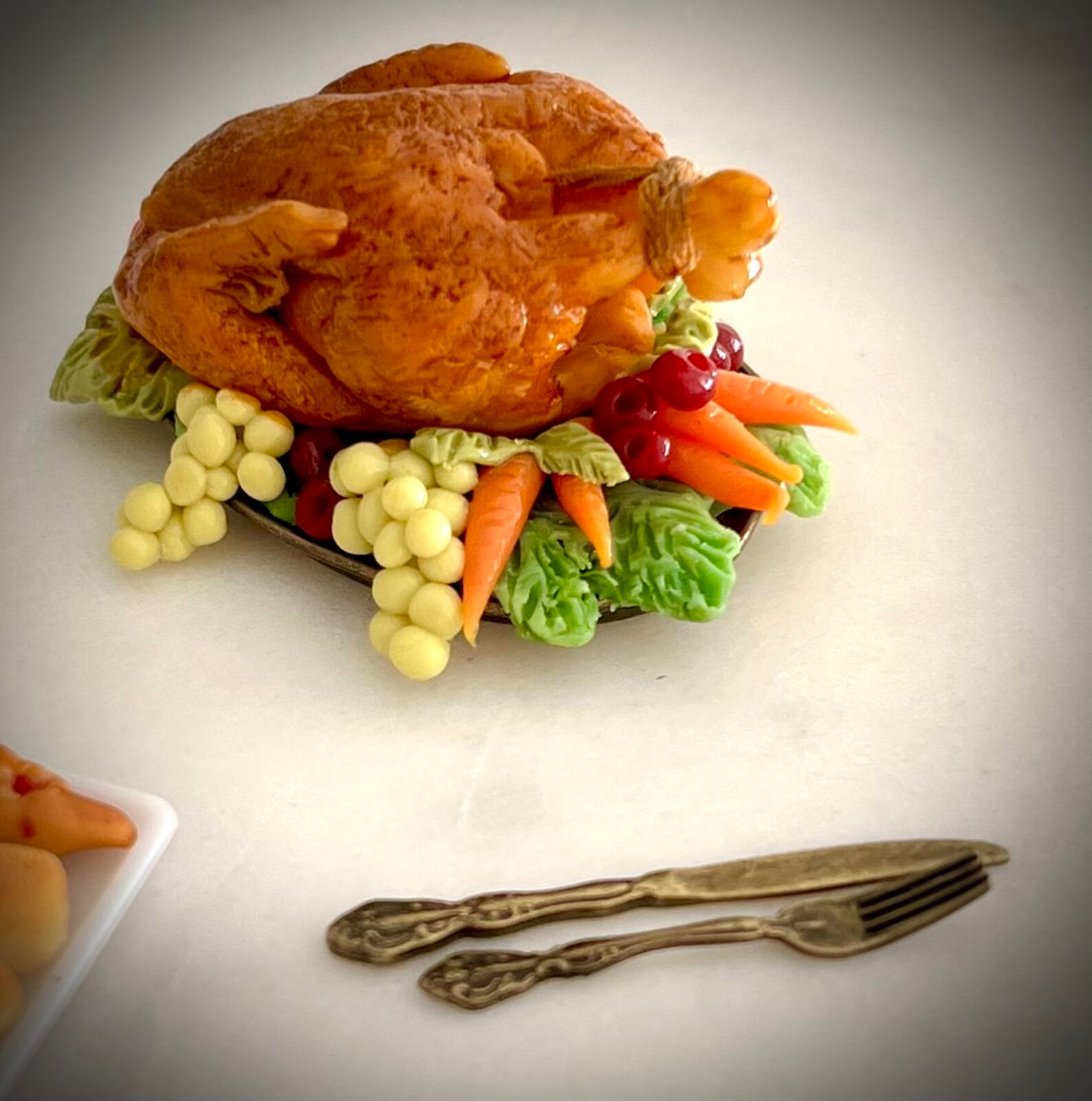 1:12 Scale Turkey Miniature Turkey Dollhouse Turkey Dinner - Etsy