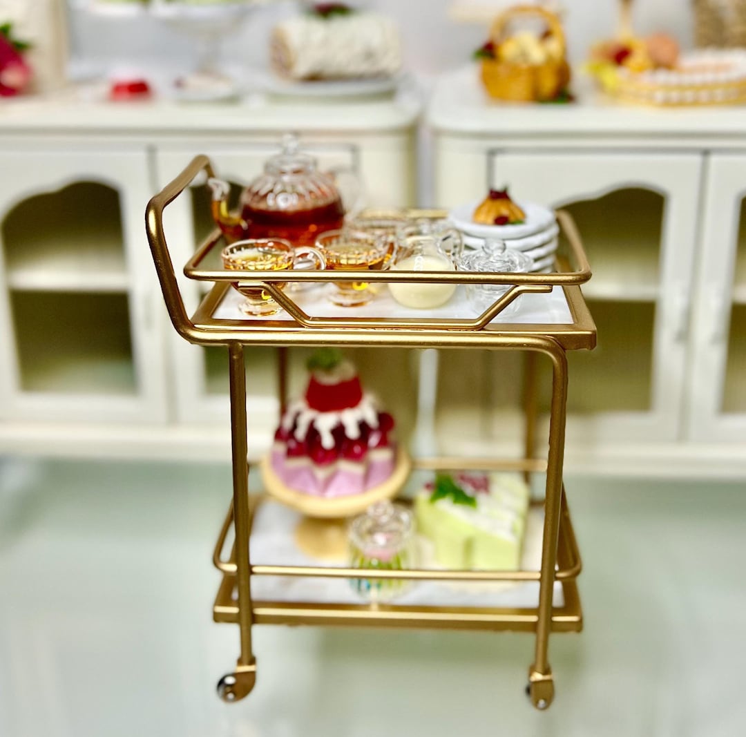 1:6 Scale Tea Cart FOR BLYTHE Dolls and 12 Inch Size Fashion Dolls ...