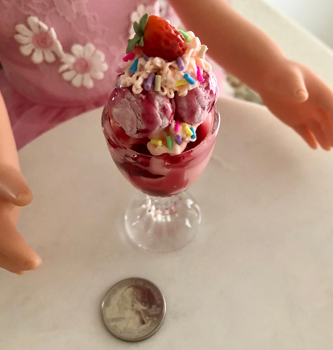 Miniature Sundaes for 18 Inch Dolls 1:6 Scale Ice Cream - Etsy