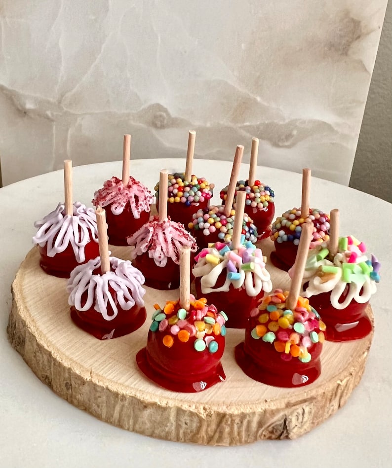 1:6 Scale Fake Candy Apples FOR Blythe and 12 Inch Size Dolls Candy ...