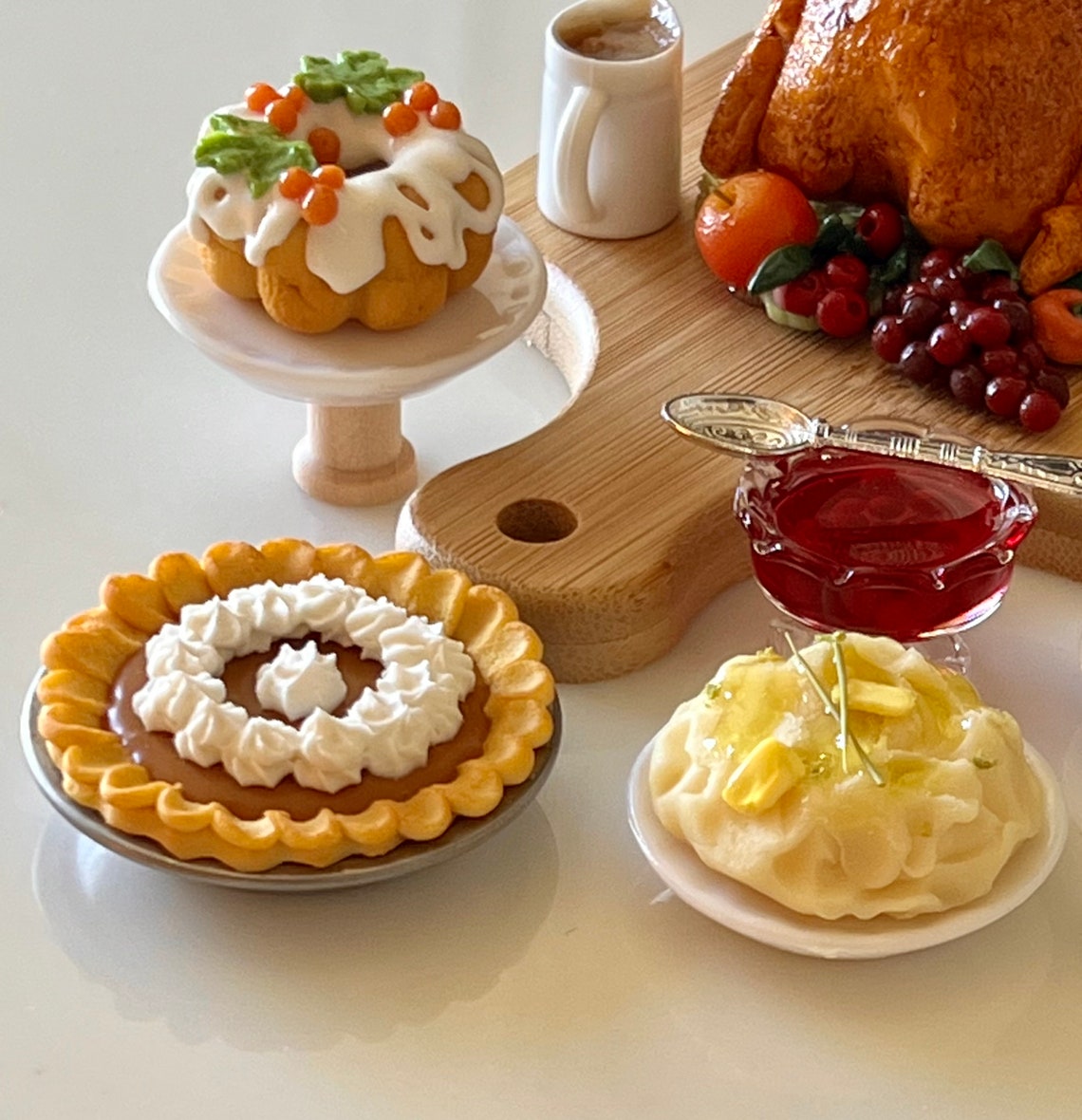1:6 Scale Miniature Turkey Dinner Set for Blythe Style Dolls - Etsy