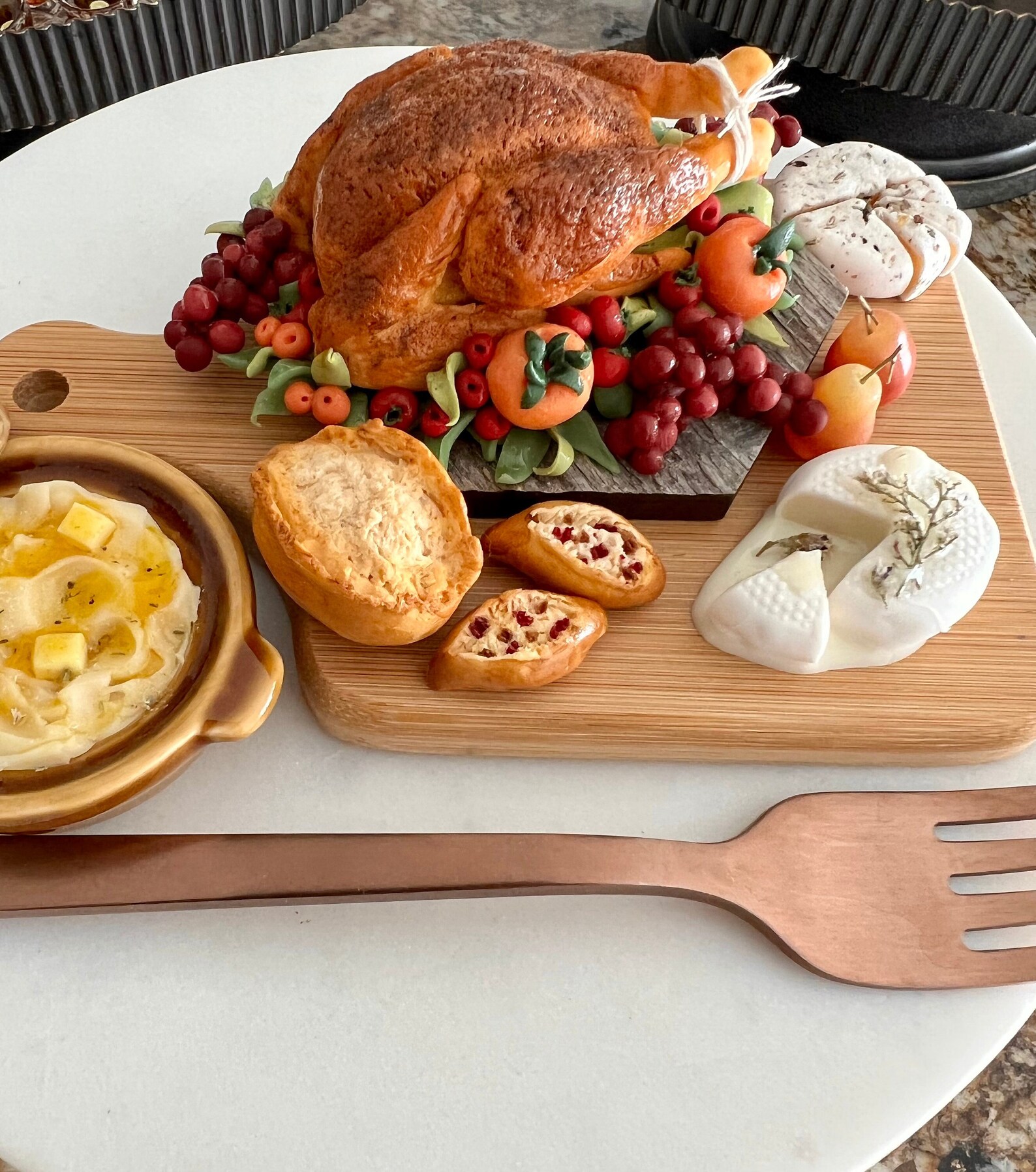 1:6 Scale Miniature Turkey Dinner Set for Blythe Style Dolls - Etsy