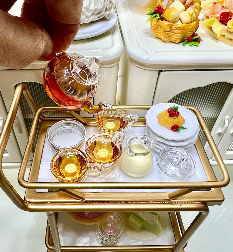 1:6 Scale Tea Cart FOR BLYTHE Dolls and 12 Inch Size Fashion Dolls ...