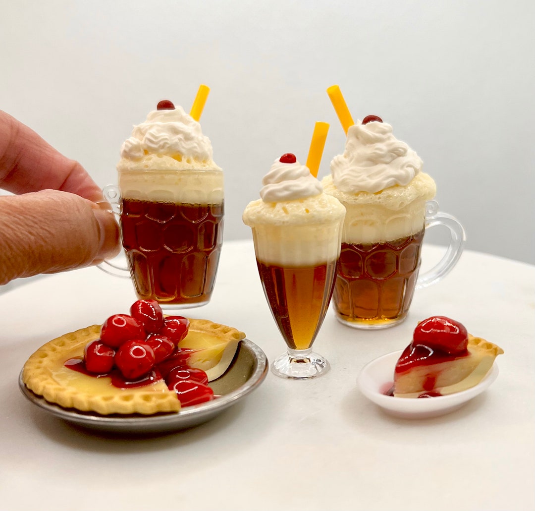 Miniature Root Beer Float for 1:6 Scale and 1 3 Scale Dolls, Blythe ...