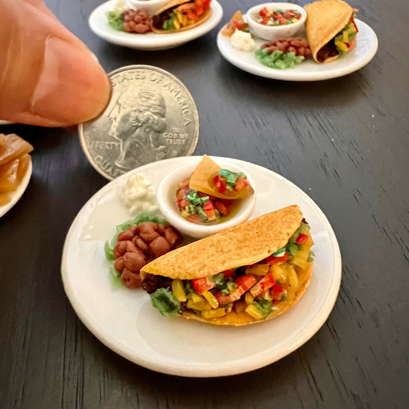 Miniature Taco for 12 Inch Blythe Dolls or 15 Inch Dolls. 1:6 Scale ...