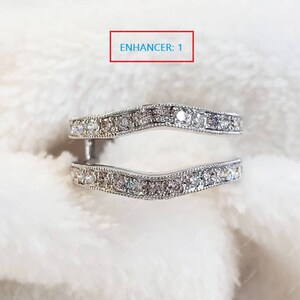 Engagement Ring Jacket, Moissanite Ring Enhancers and Wraps, 925 Silver ...