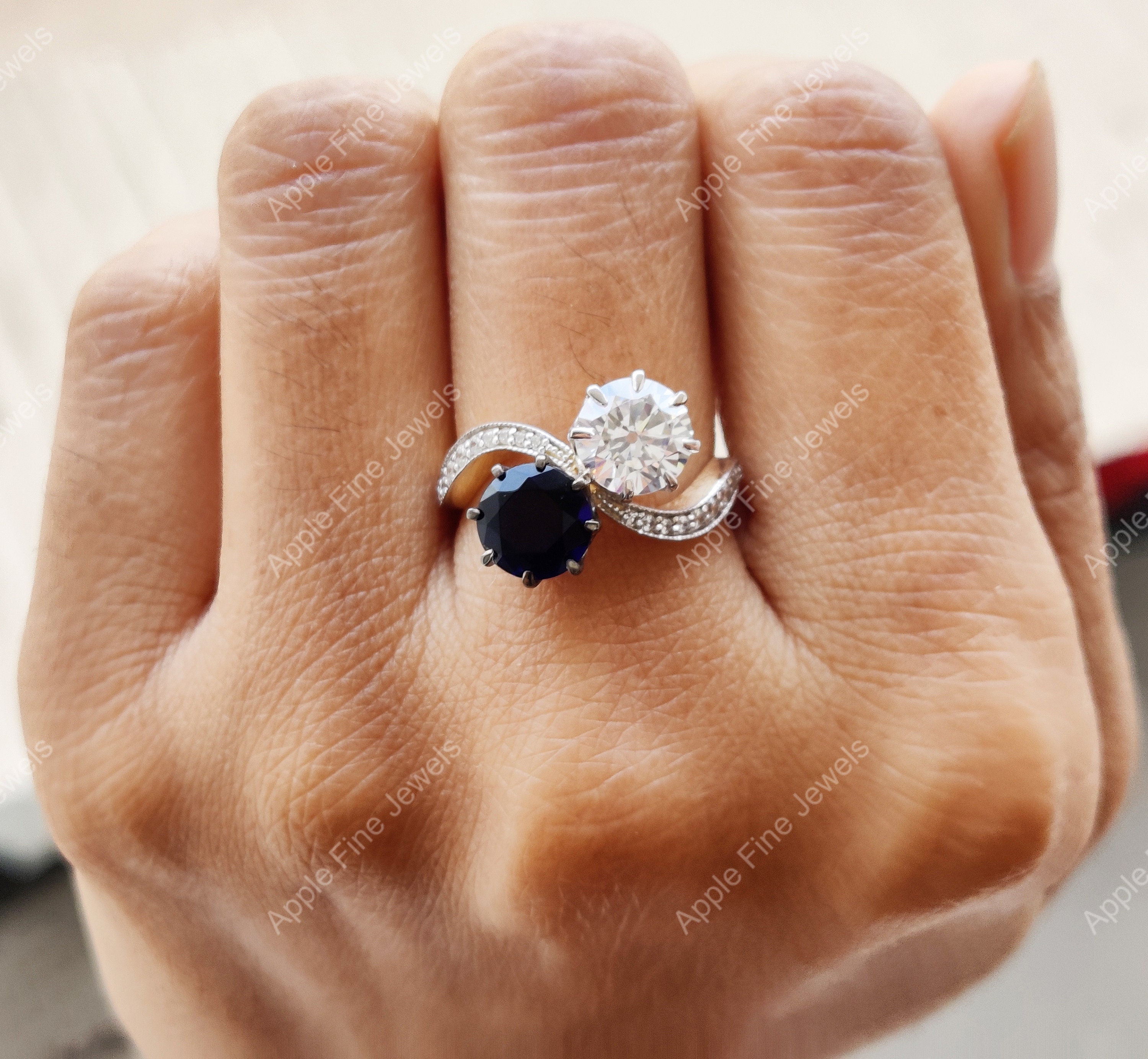 Antique Old European Cut Diamond Ring Edwardian Rings for | Etsy