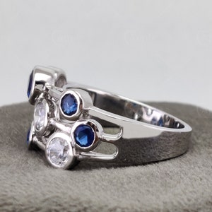 Multi Stone Diamond Ring, Art Deco Vintage Ring, Scatter Raindrop Ring ...