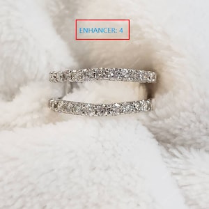 Engagement Ring Jacket, Moissanite Ring Enhancers and Wraps, 925 Silver ...