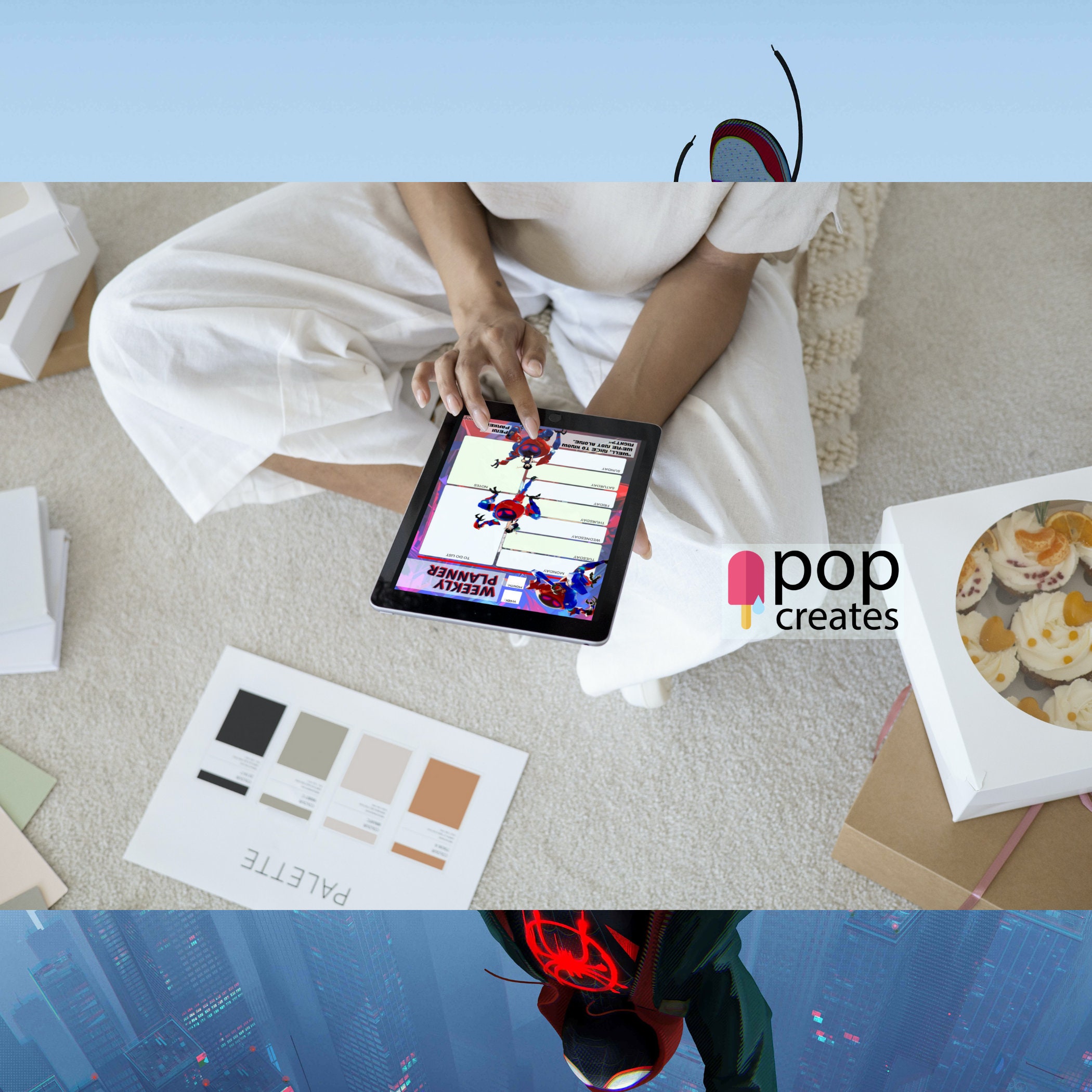 Spiderman Into the Spider-verse Themed Weekly Planner Digital Template ...