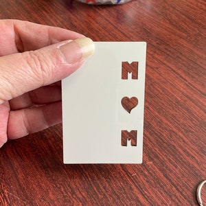 Sublimation Blank Keychains, 5 Mom Keychain, Mom Key Chain, White Blank ...
