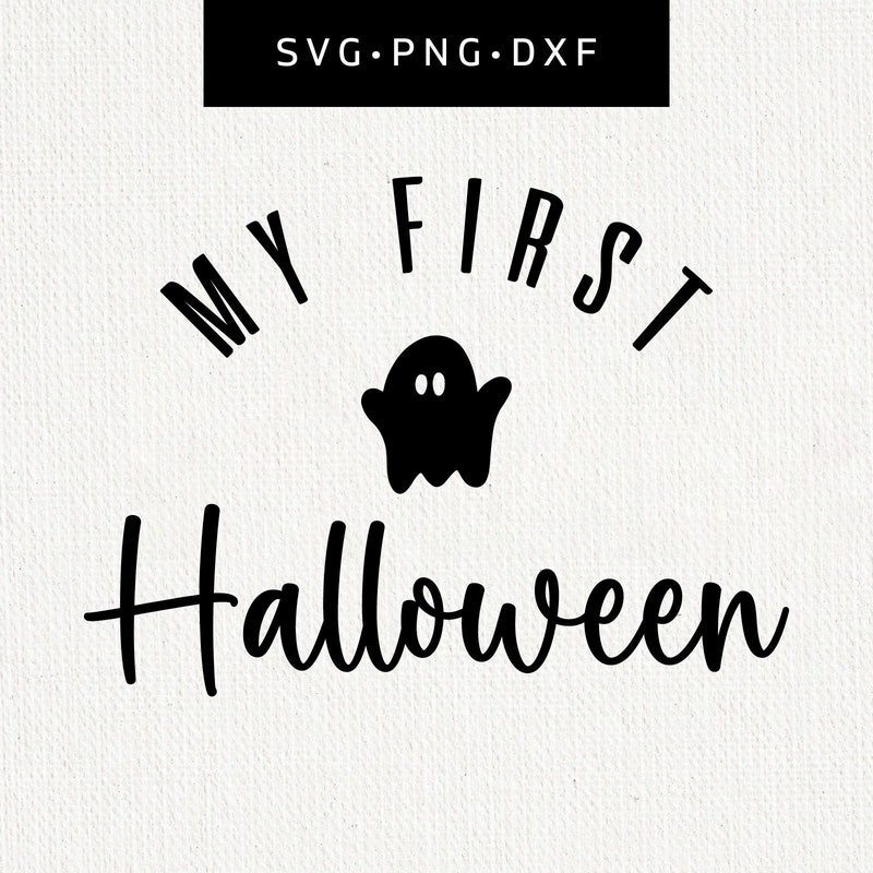 My First Halloween Svg - Etsy