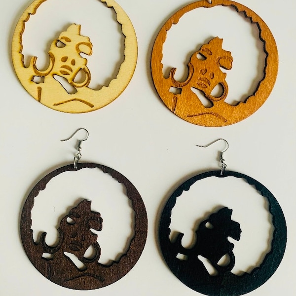 Afro Earrings - Etsy