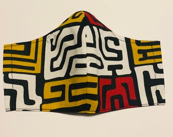 Kuba Print Fabric | Etsy