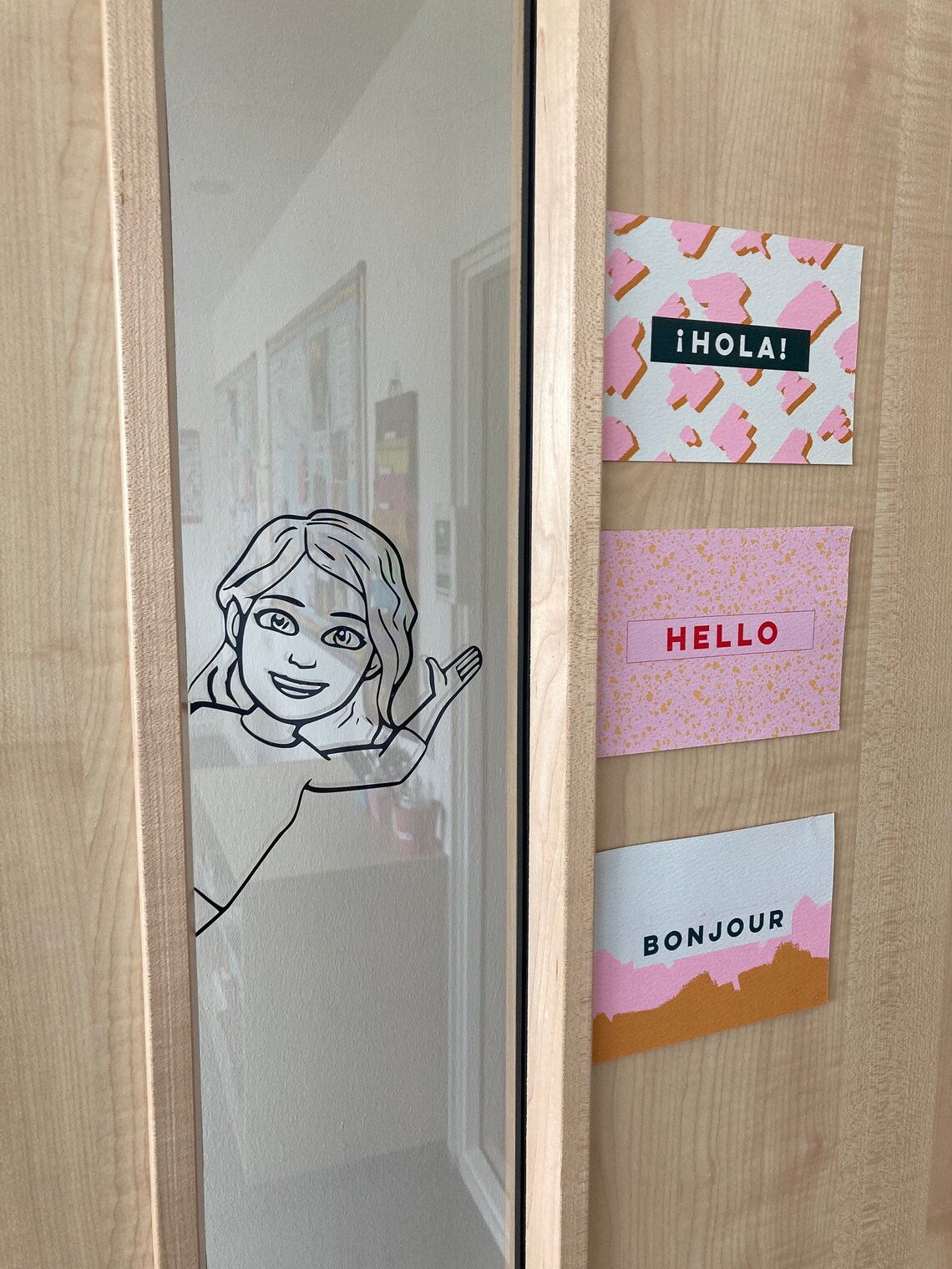 Personalised Teacher Bitmoji Decal Classroom Decor for - Etsy