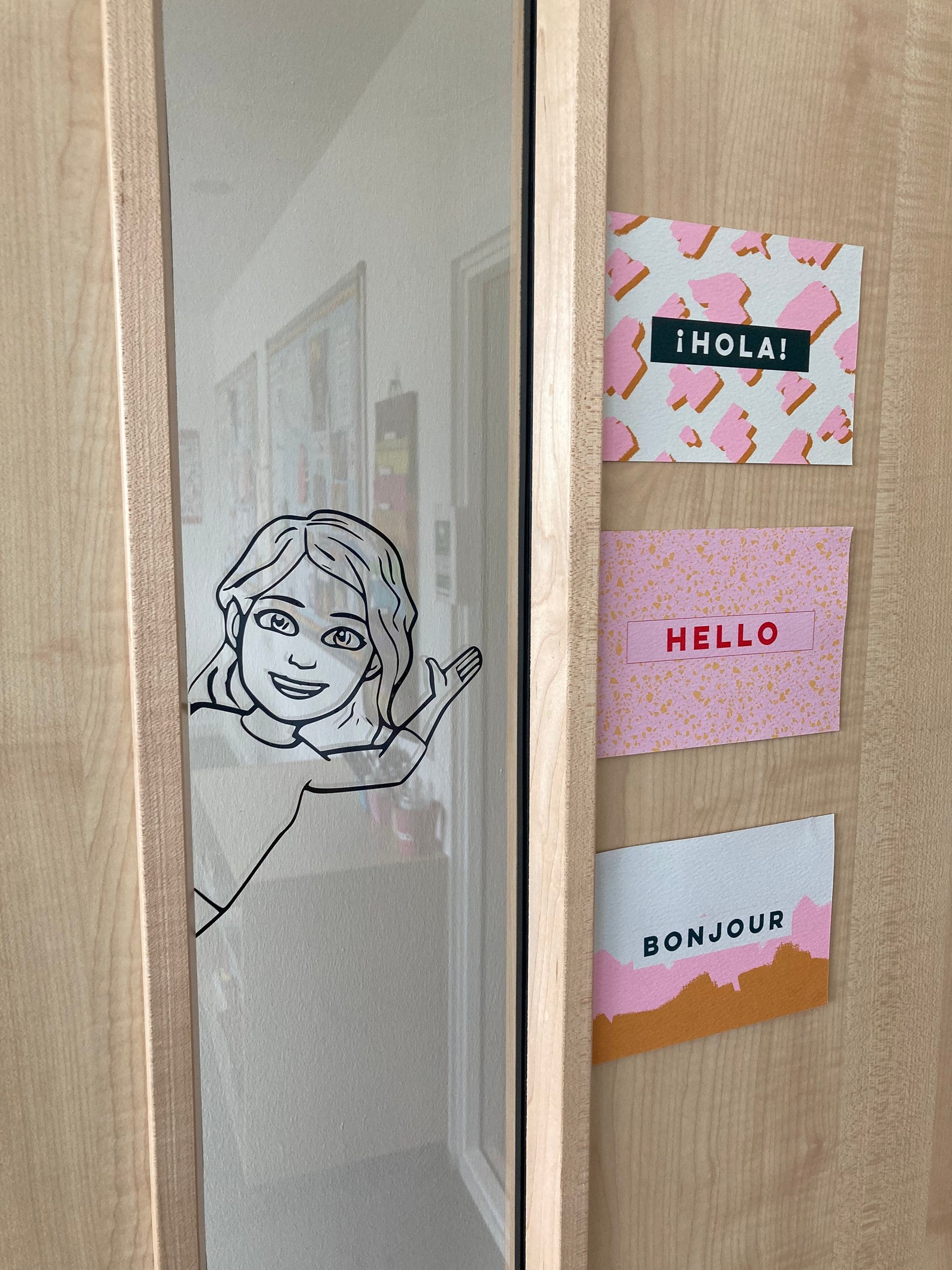 Personalised Teacher Bitmoji Decal Classroom Decor for | Etsy