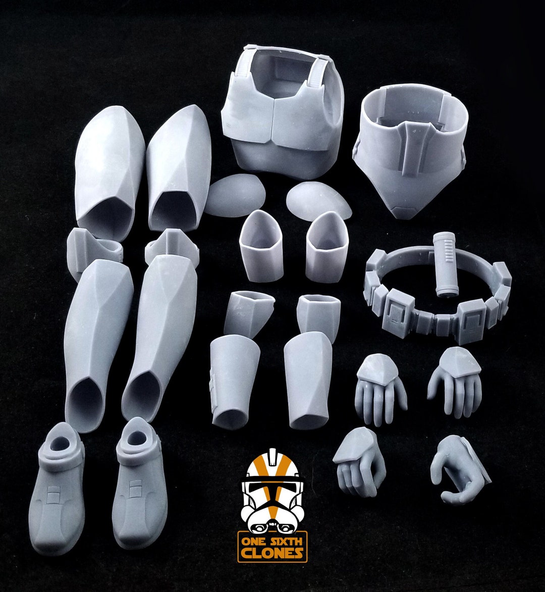1/6 Scale Clone Trooper Armor Kit for Custom Figure (armor Only) - Etsy