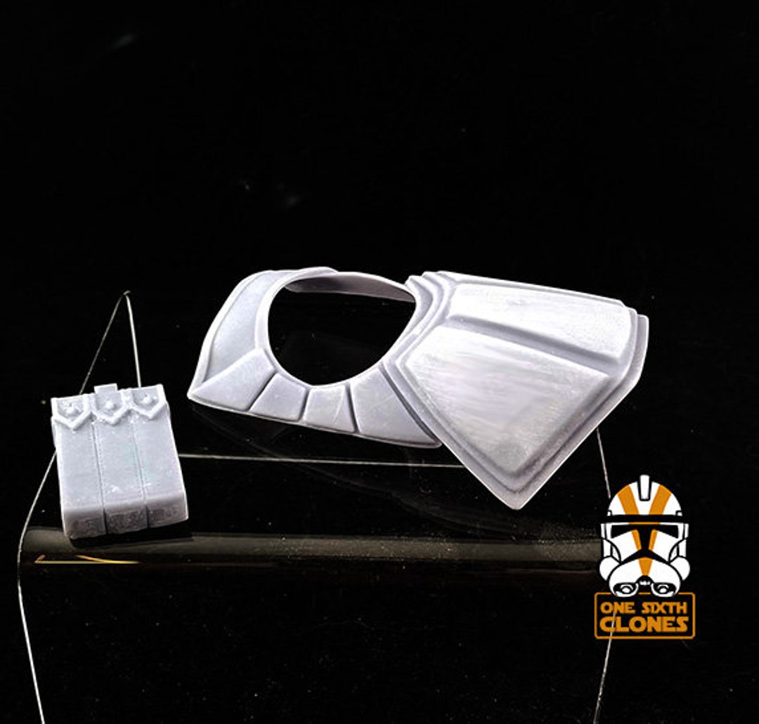 1/6 Scale Clone Trooper Rex/commander Pauldron Blank for Custom Figure ...