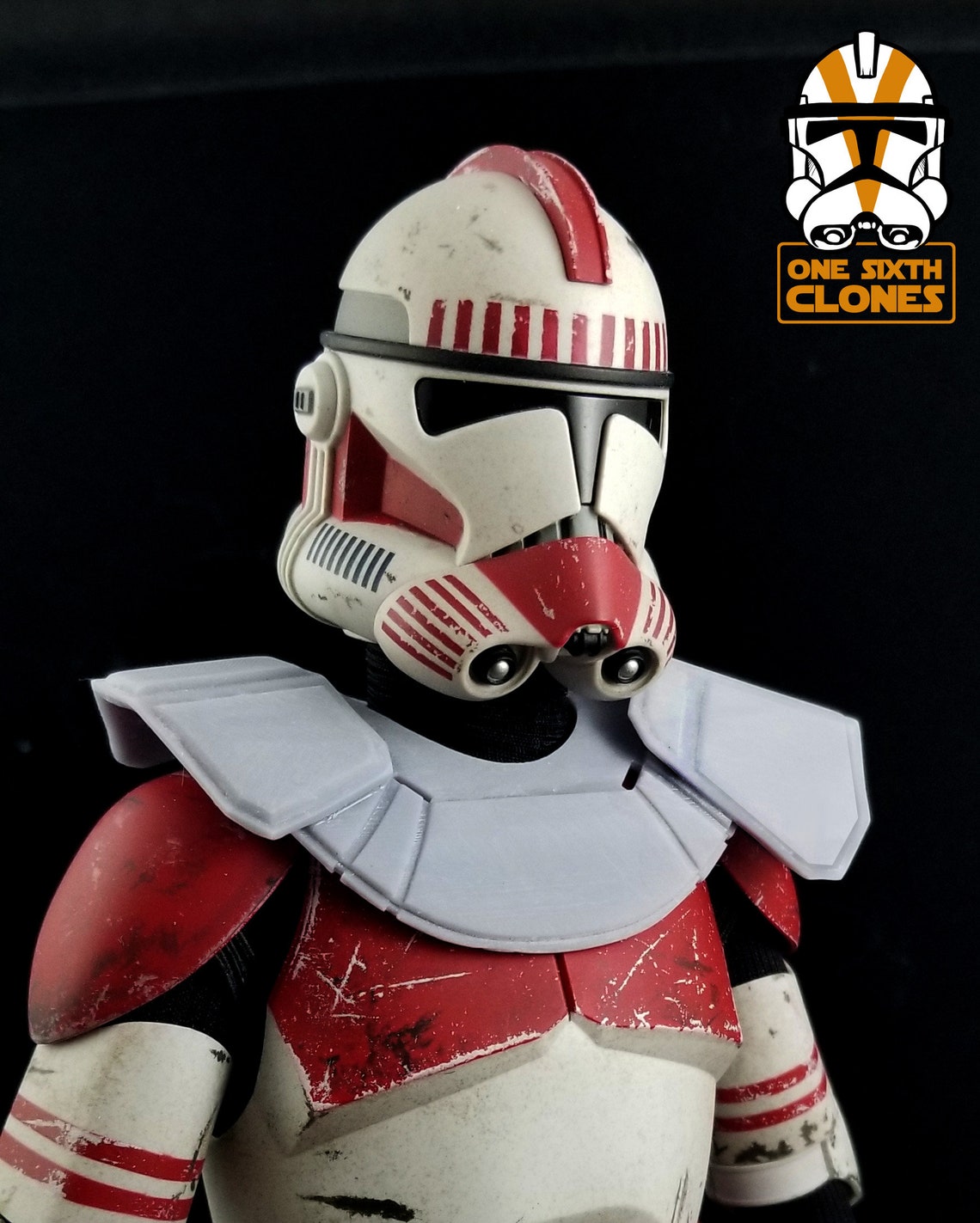 1/6 Scale Clone Bly Pauldron 2.0 Blank for Custom Figure Fits Sideshow ...