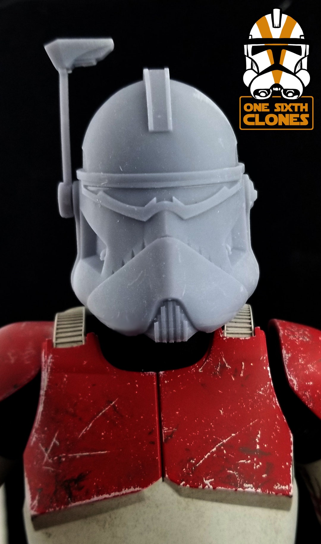 1/6 Scale Clone Commander Wolffe BARC Helmet Custom Figure Fits ...