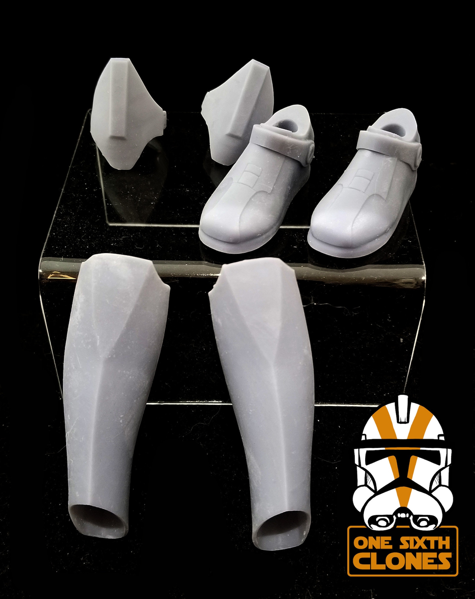 1/6 Scale Clone Wars Jedi Leg Armor Blank for Custom Figure | Etsy