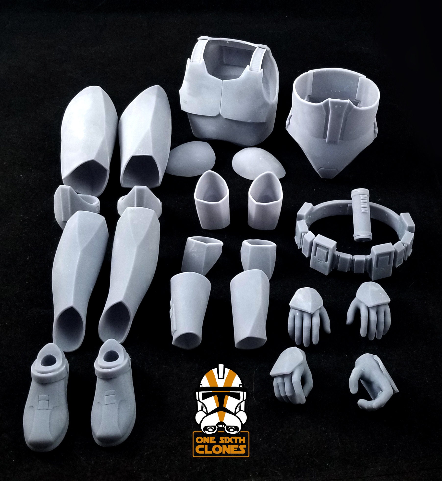 1/6 Scale Clone Trooper Armor Kit for Custom Figure (FULL KIT With Body ...
