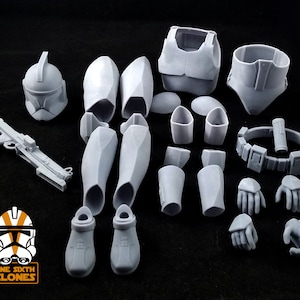 1/6 Scale Clone Trooper Armor Kit for Custom Figure (FULL KIT With Body ...