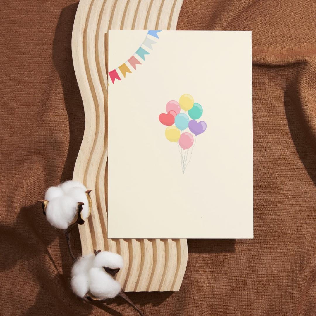 Printable Birthday Card Instant Digital Download Multiple Sizes A7, A6 ...