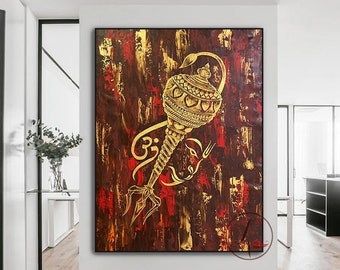Acrylic Hanuman Ji Painting ,abstract Canvas Painting, Canvas Wall Art ...