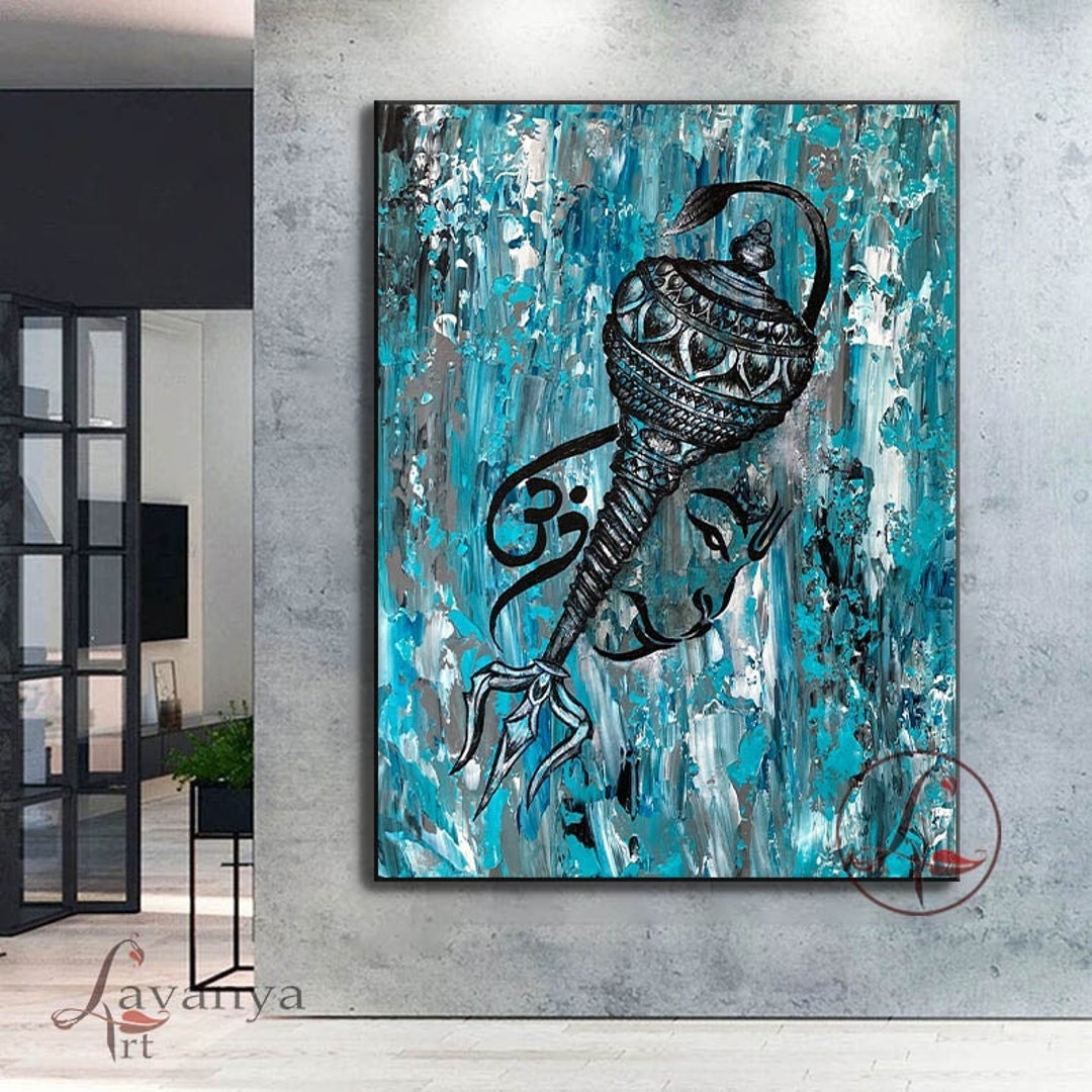 Acrylic Hanuman Ji Painting ,abstract Canvas Painting, Canvas Wall Art ...