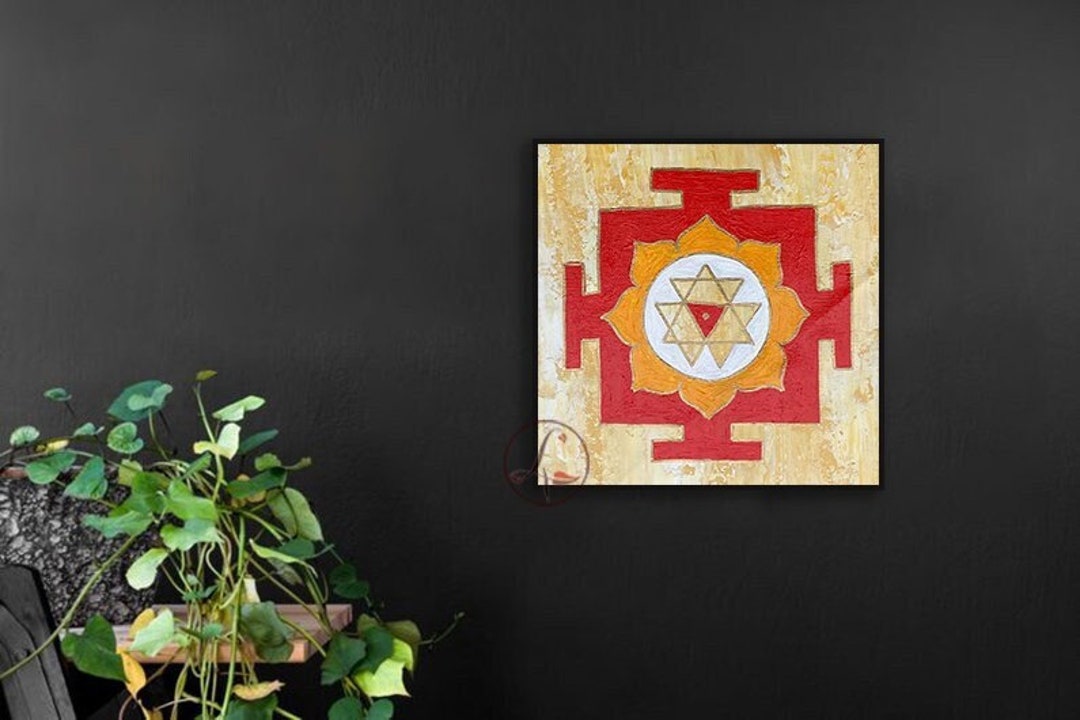 Durga Yantra Wall Decor, Durga Yantra Wall Tapestry, Durga Yantra Home ...