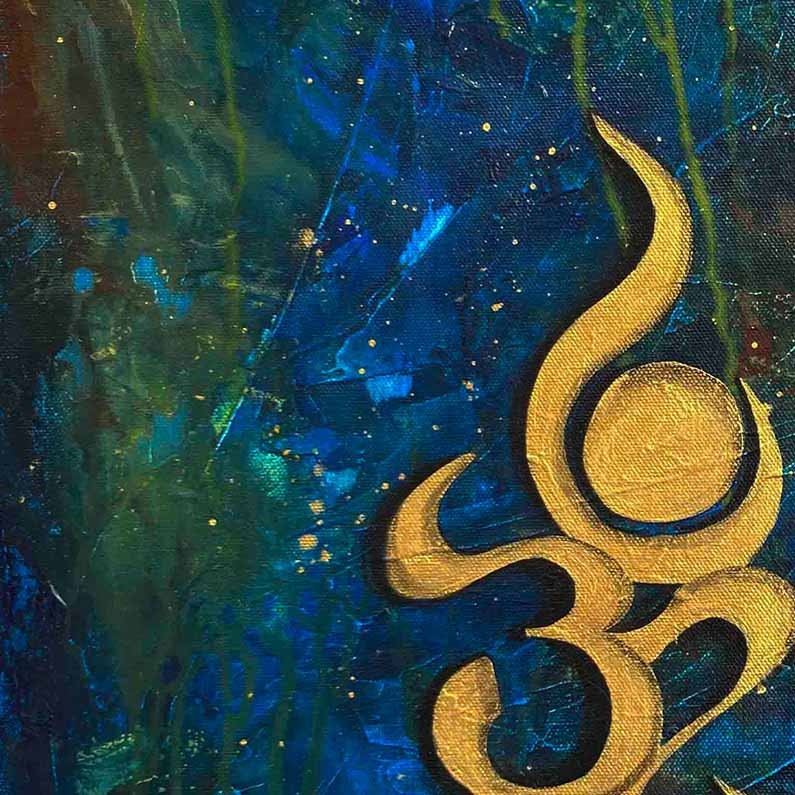Om Paintings Art Modern Abstract OM Painting