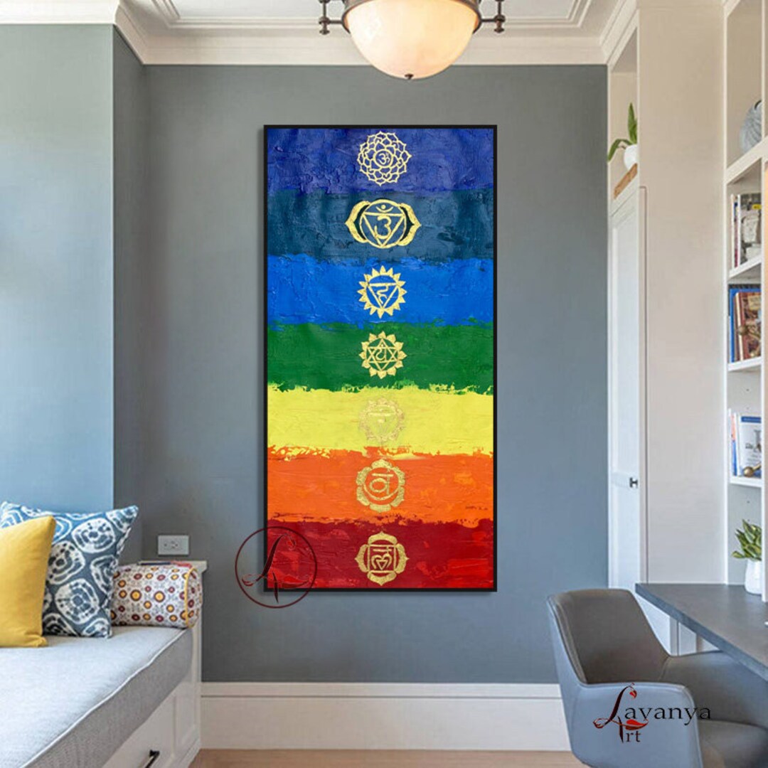 Chakra Painting Meditation Abstract Art, Relaxing Painting, Original ...