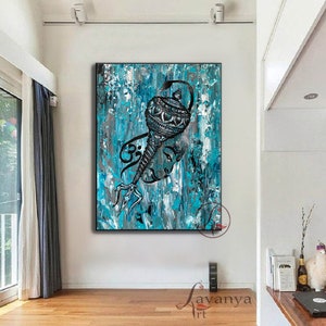 Acrylic Hanuman Ji Painting ,abstract Canvas Painting, Canvas Wall Art ...