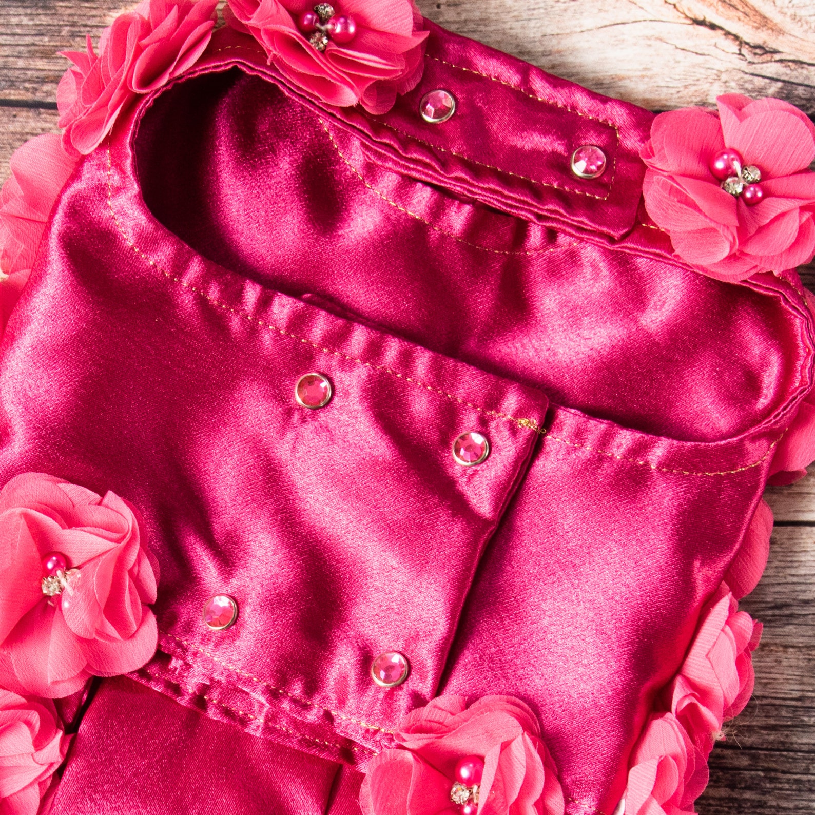 OOK Pink Opulence Special Occasion Dog Dress With Adorned With - Etsy