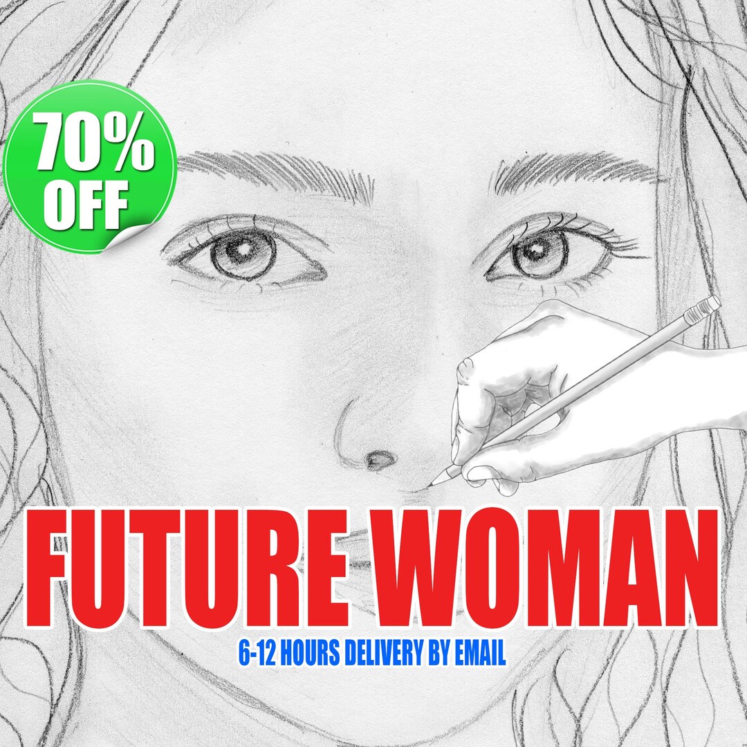Future Woman Drawing, Psychic Love Predictions, Psychic Drawing Female ...