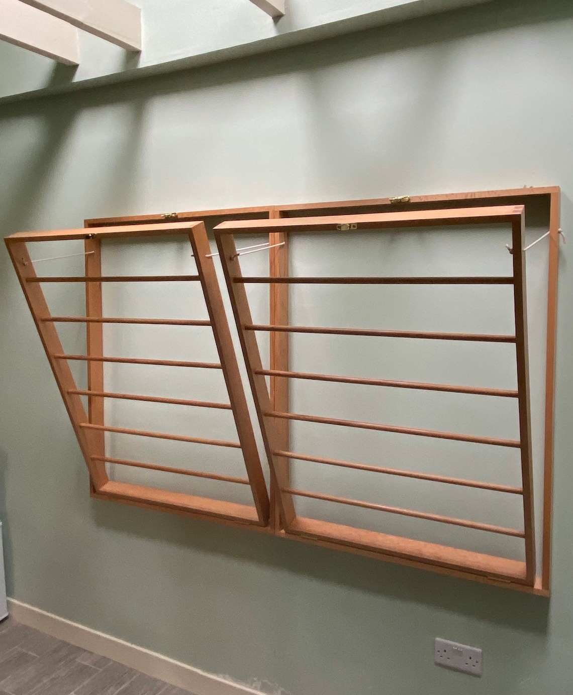 Large Wall Mounted Drying Rack - Etsy