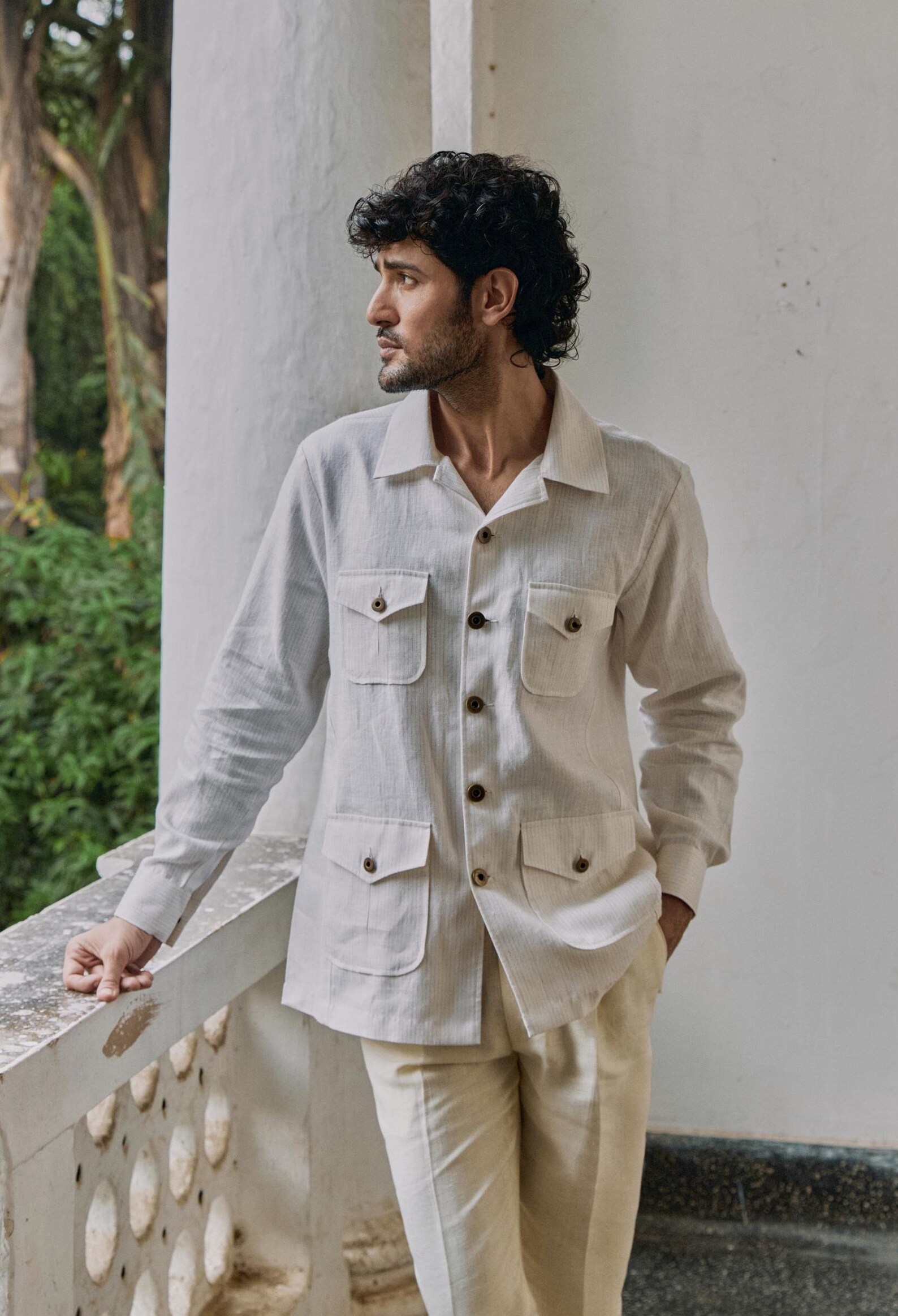 The Leander Safari - 100% Linen Safari for Men - Etsy