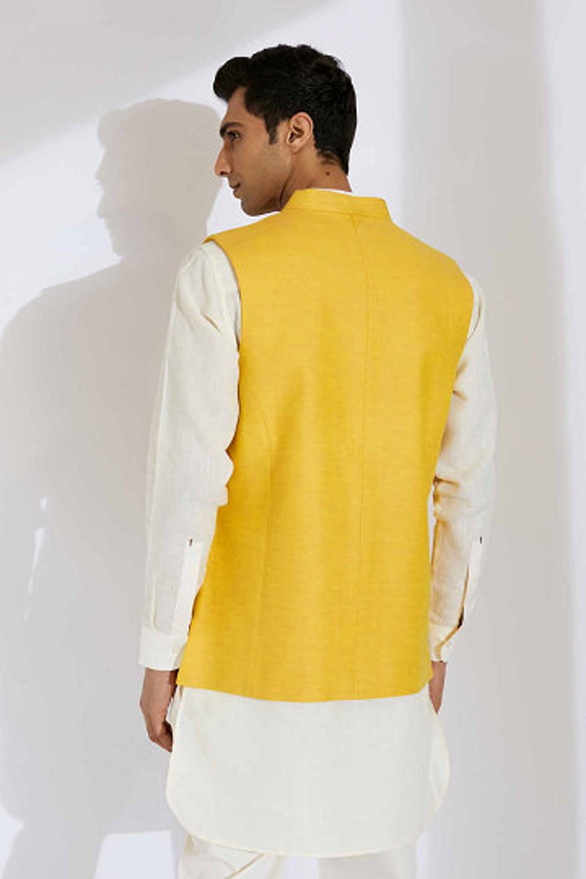 The Amber Linen Nehru Jacket Pure Linen Nehru Jacket | Etsy