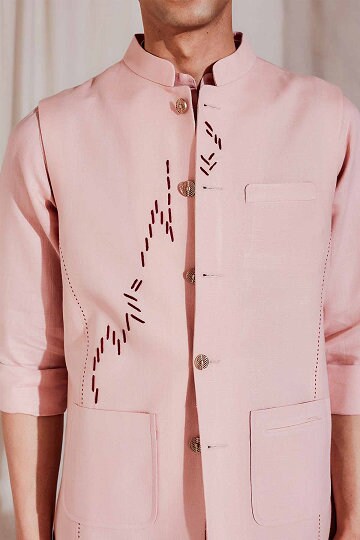 The Amber Linen Nehru Jacket Pure Linen Nehru Jacket - Etsy