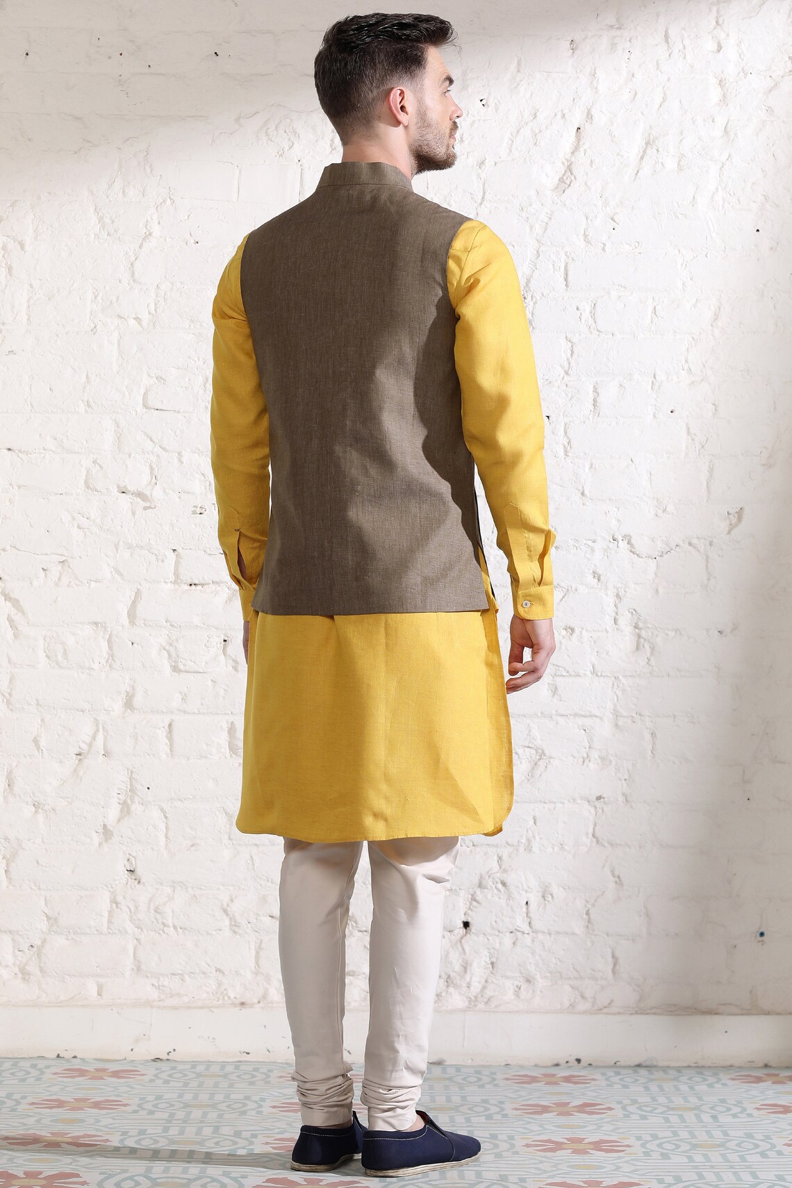 The Twist Linen Nehru Jacket - Etsy