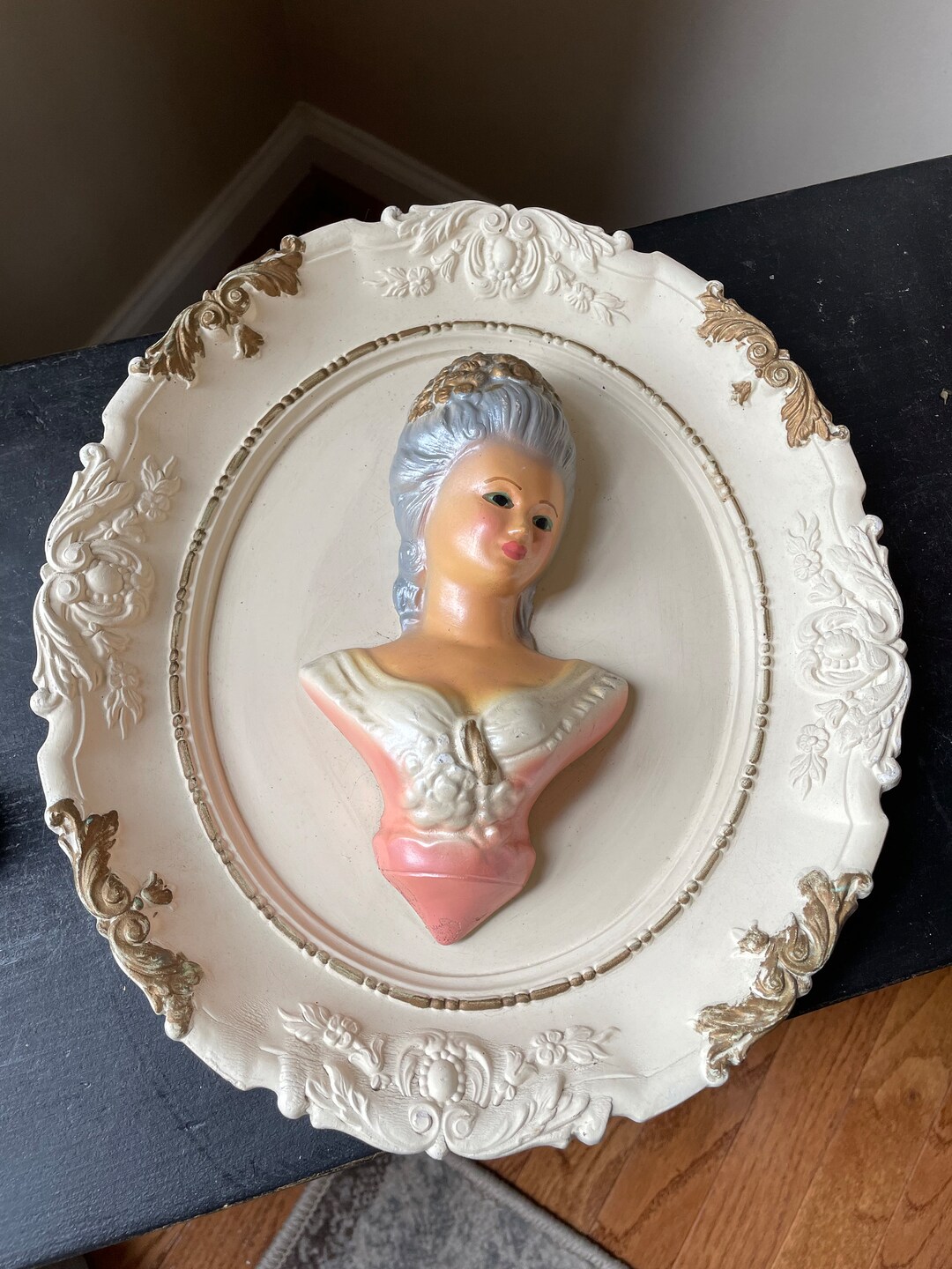 Vintage Chalkware 3D Victorian Lady Wall Hangings - Etsy