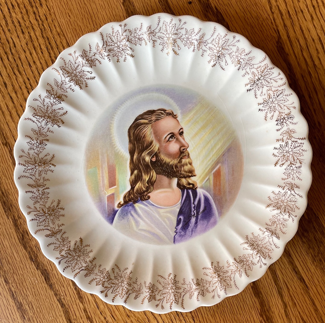 Vintage Jesus Christ Resurrected Plate Sanders MFG. CO. First Edition ...