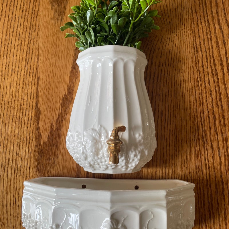 Lefton Wall Pocket - Etsy