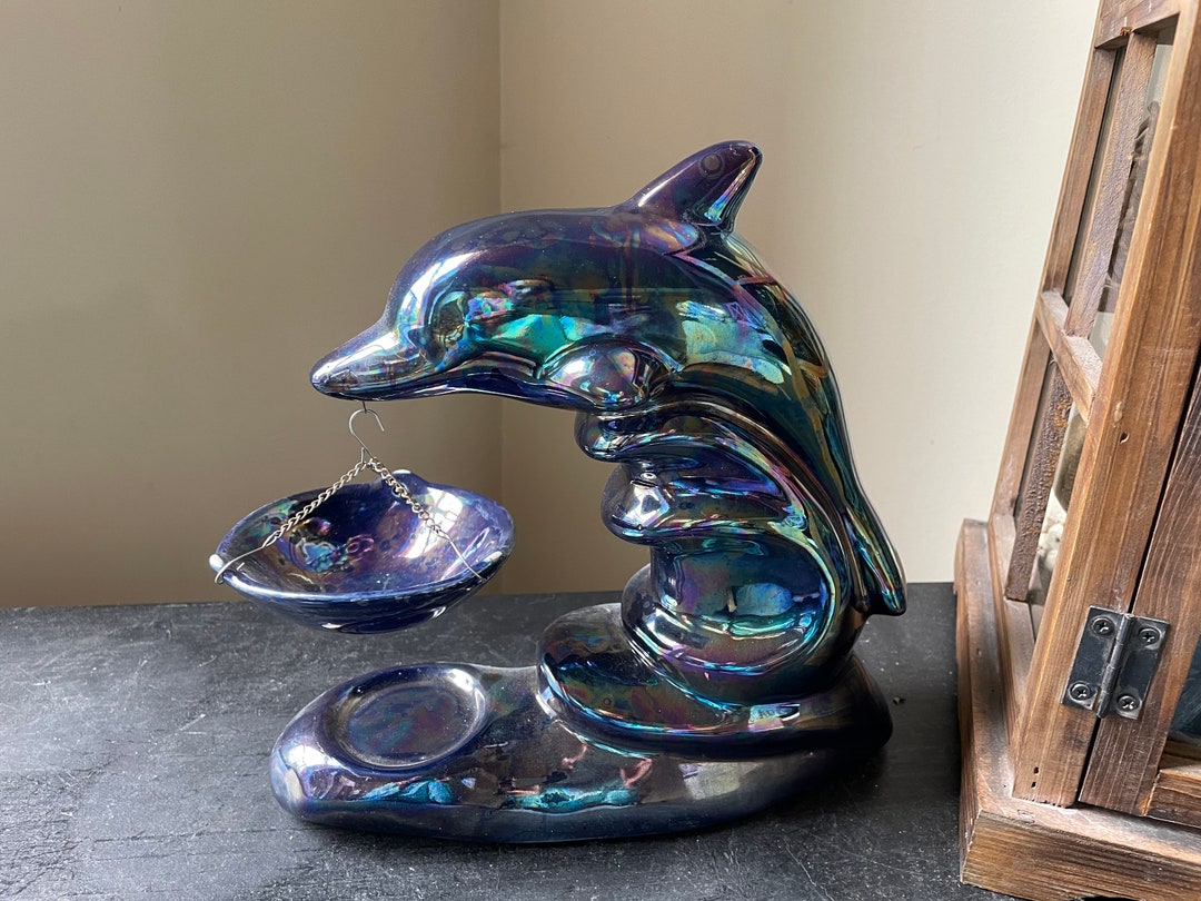 Pearlescent Cobalt Blue Dolphin Tea Light Potpourri Warmer - Etsy